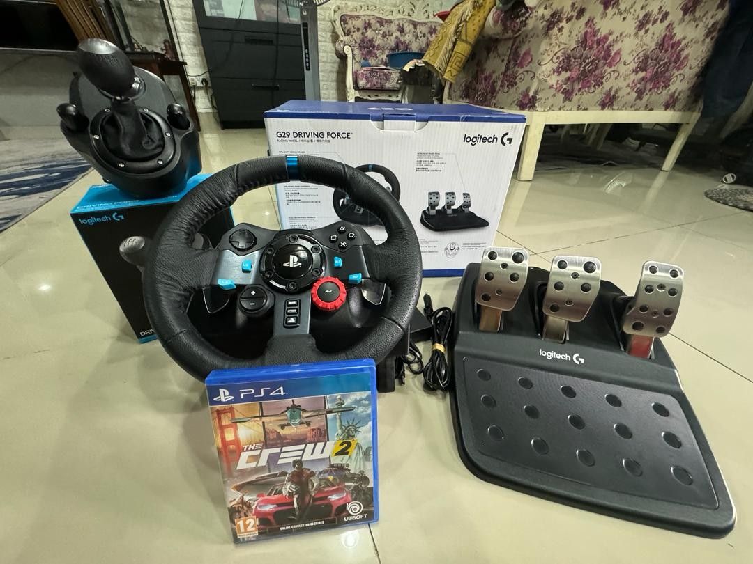 G29 Driving Force +Driving Force Shifter, Video Gaming, Video Game ...