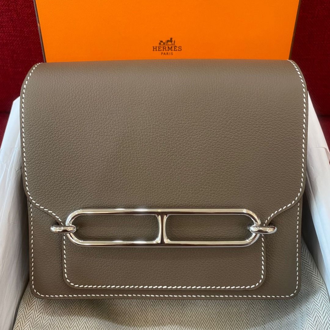 HERMES Mini Roulis Evercolor Eutope Palladium Hardware #B (18x6x14 ...