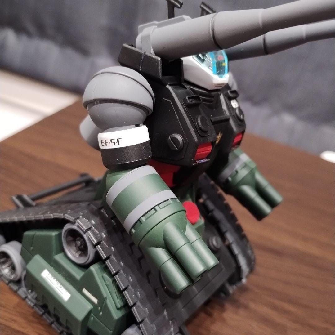 HGUC 1/144 Guntank 太空坦克 Real type 改裝 全上色 成品 - 注意交收只限美孚地鐵站, 興趣及遊戲, 玩具 ...