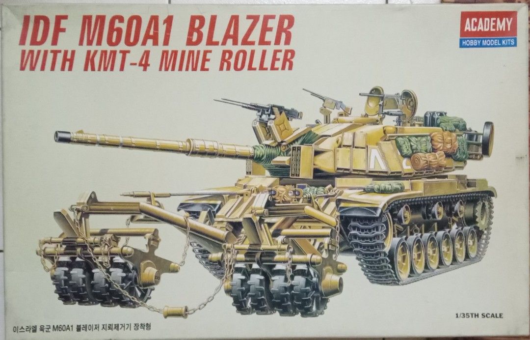 IDF M60A1 Blazer with Kmt-4 Mine Roller, Hobbies & Toys, Toys & Games ...