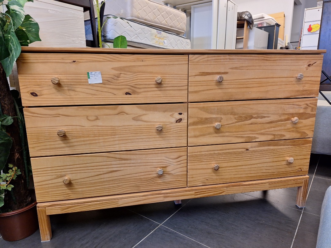 IKEA TARVA 6 drawer chest pine Laci Dada 6 laci IKEA TARVA pine 151x92 cm