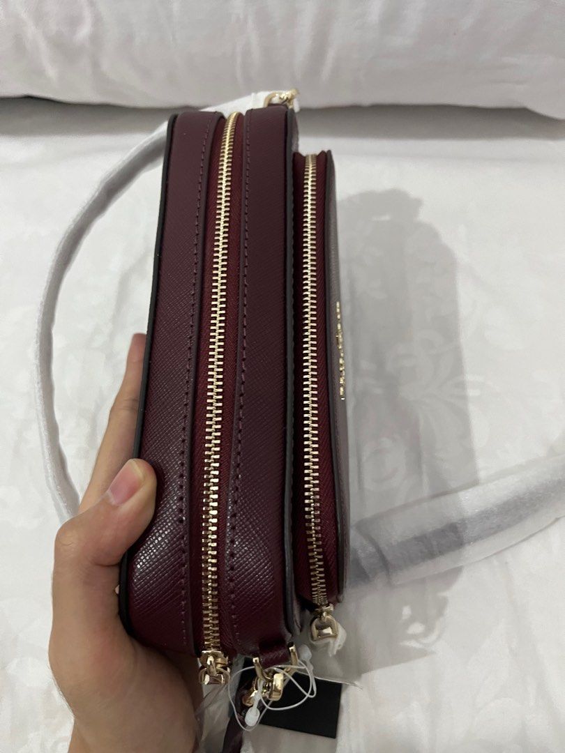 KATE SPADE MAROON MINI MAG TAS MERAH LUXURY ORIGINAL SLING BAG ...