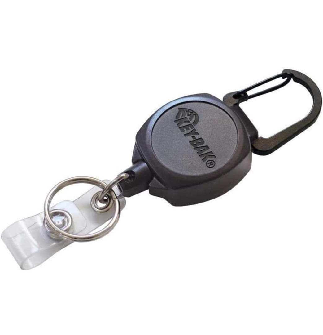 Key-Bak Sidekick Professional Heavy Duty Self Retracting ID Badge/Key ...