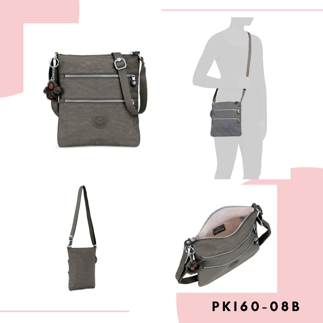Kipling Keiko Crossbody (AC8653) - Dusty Grey, Women's Fashion, Bags ...