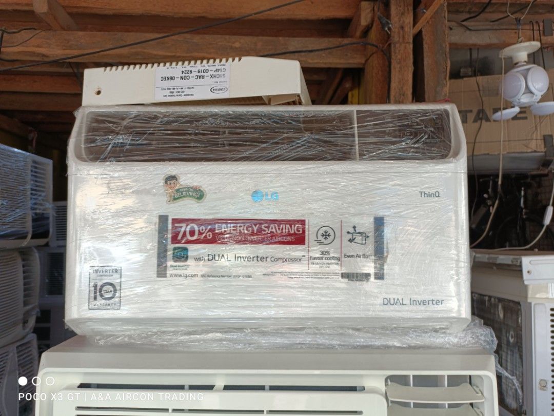 LG DUAL INVERTER WINDOW TYPE INVERTER AIRCON, TV & Home Appliances, Air ...