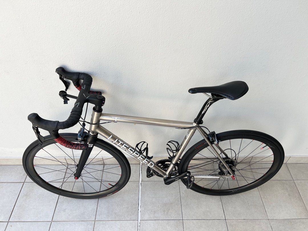 Litespeed T5 titanium road bike bicycle Shimano Ultegra Praxis Crank ...