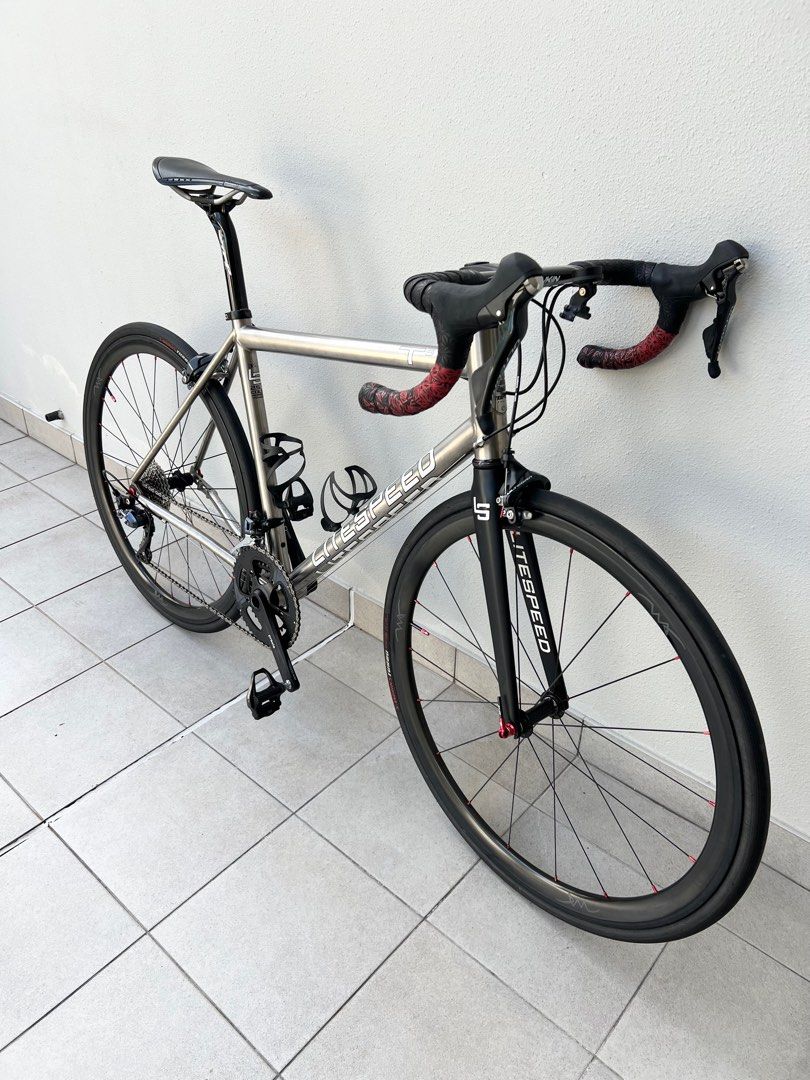 Litespeed T5 titanium road bike bicycle Shimano Ultegra Praxis Crank ...