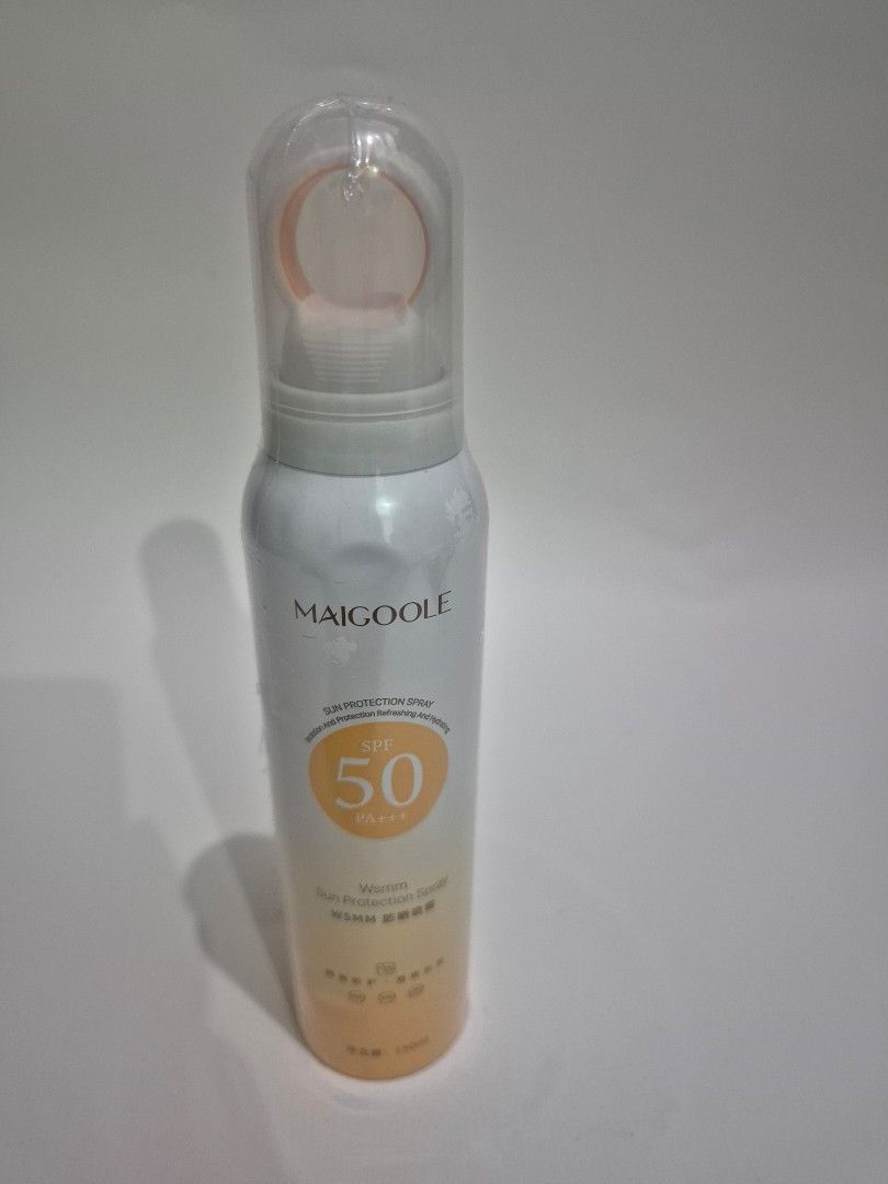 Maigoole Sun Protection Spray SPF50++ BARU, Kesehatan & Kecantikan ...
