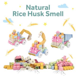 Mijoy Rice Husk Toy Blocks 30 pcs, Babies & Kids, Infant Playtime on ...