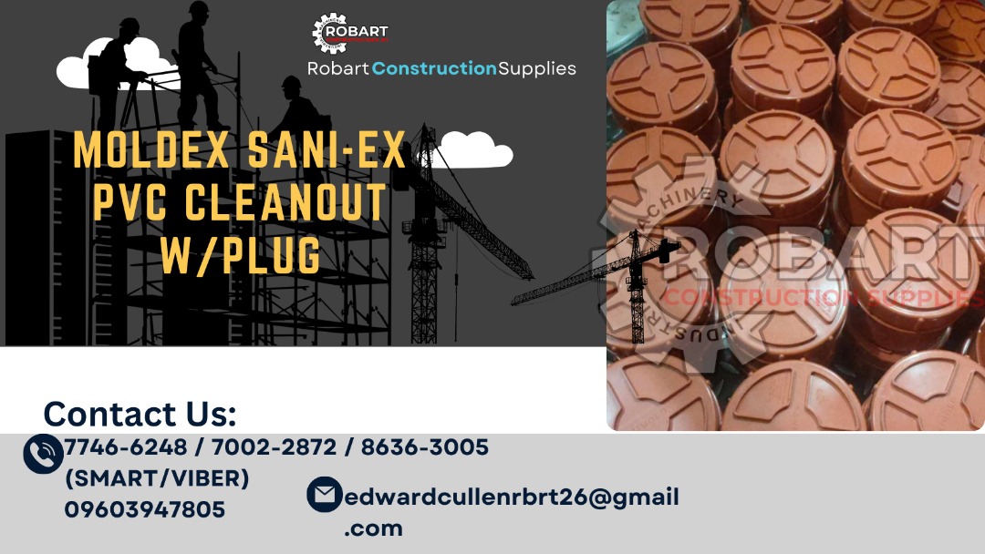 MOLDEX SANI-EX PVC CLEANOUT W/PLUG, Commercial & Industrial ...
