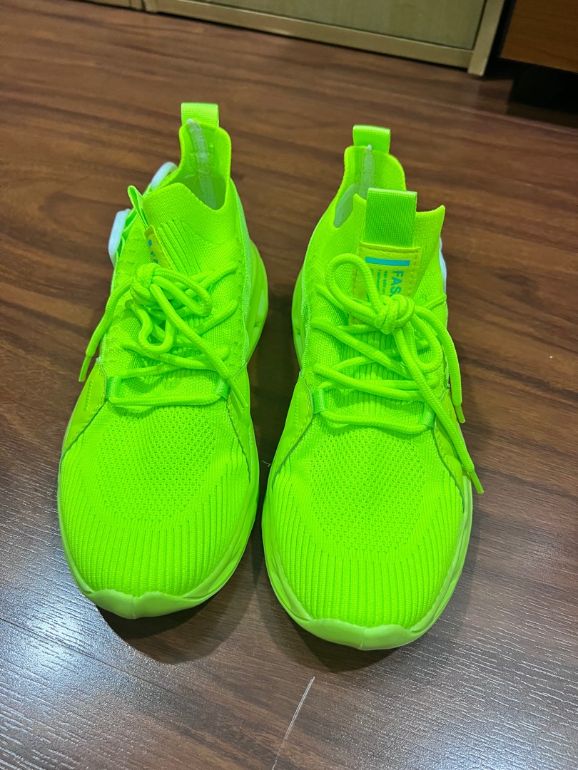 Neon Green Shoe in Neon Green UK5, Women's Fashion, Footwear, Sneakers ...