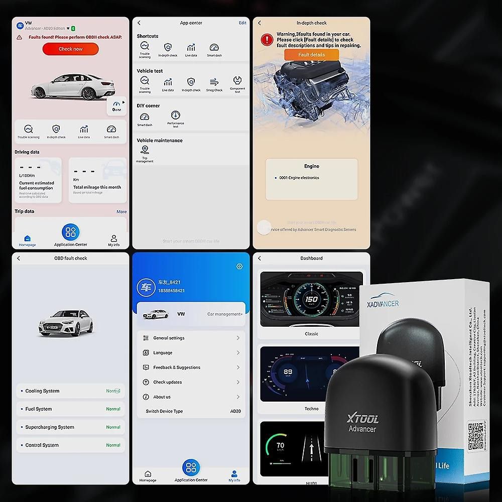 Newest Xtool Ad20 Obd2 Tool Code Reader Live Data O2s Sensor Test ...