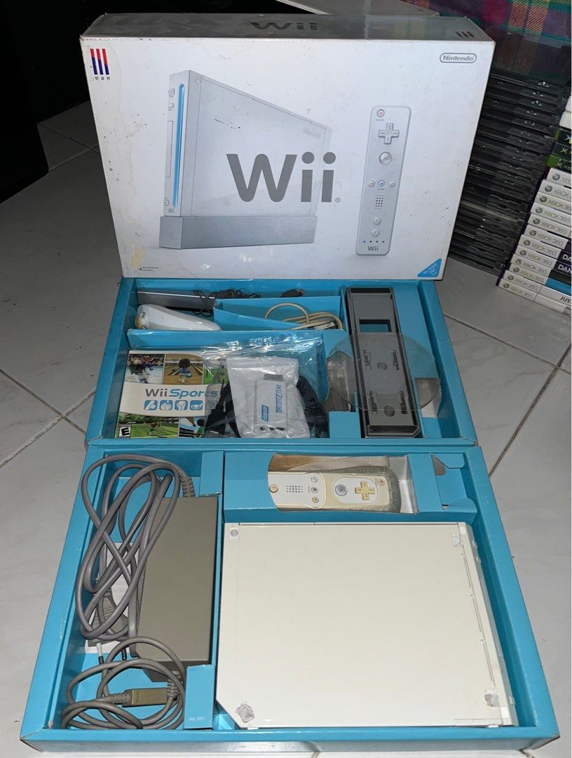 NINTENDO WII CONSOLE COMPLETE BOX SET ASIAN US REGION 4.3U WITH HDMI ...