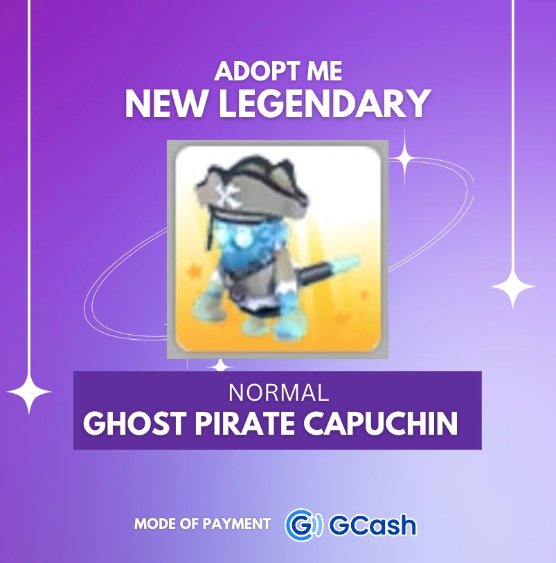 Normal Ghost Pirate Capuchin in Adopt Me, Hobbies & Toys, Toys & Games ...