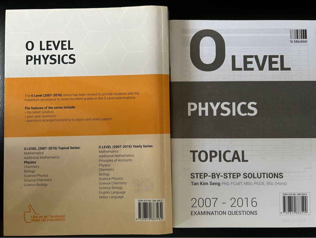 O level Physics Topical past years examination questions, Hobbies ...