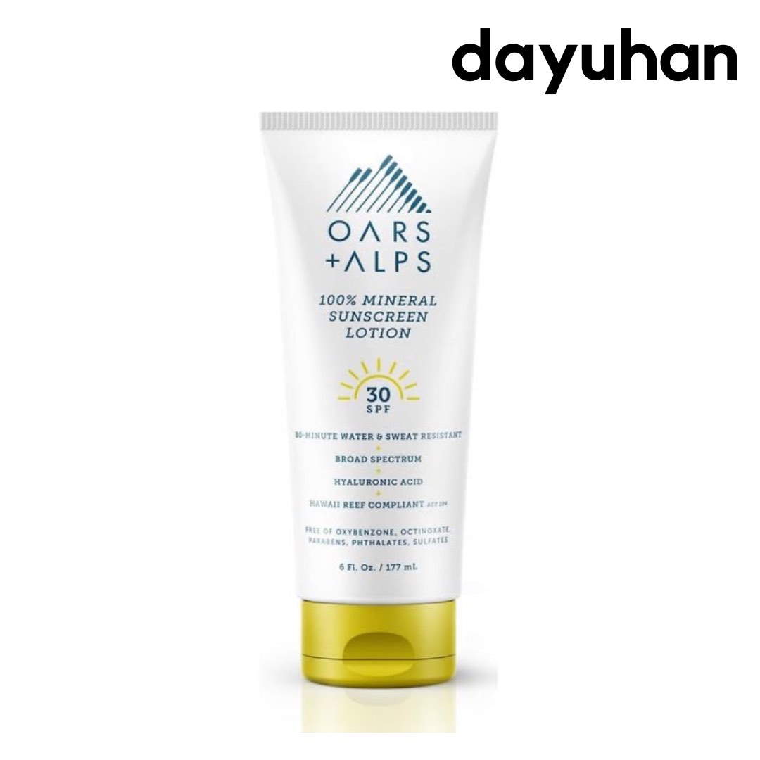 Oars + Alps 100% Mineral Sunscreen Lotion with SPF 30, Beauty ...