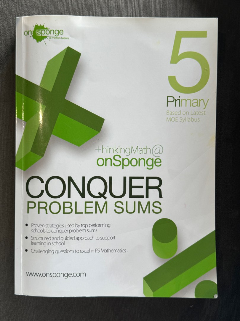 Maths Mathematics Assessment Book P5 Conquer Problem Sums Primary 5 ...
