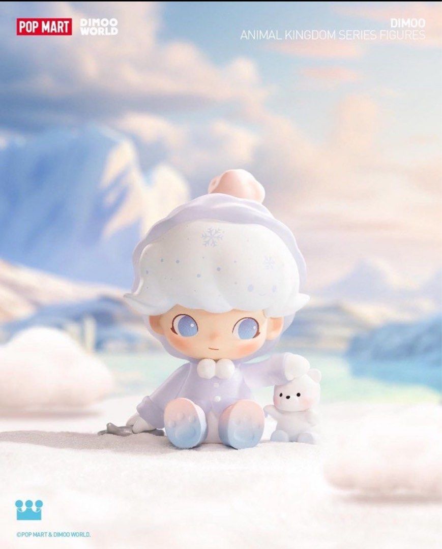 PopMart Dimoo Animal Kingdom - Polar Bear, Hobbies & Toys, Toys & Games ...
