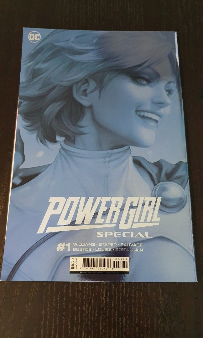 Power Girl Special 1 Stanley Artgerm Lau Foil Variant Cover Signed By