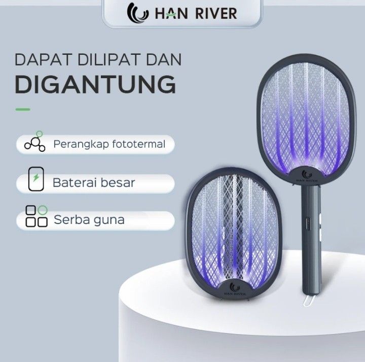 Raket Nyamuk Elektrik 2 in 1, Elektronik, Lainnya di Carousell