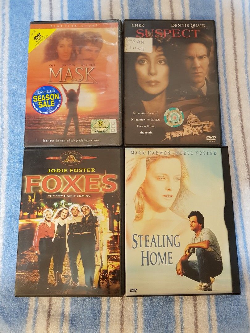 Rare Retro 80s Jodie Foster And Cher Foxes (1980), Stealing Home (1988 ...