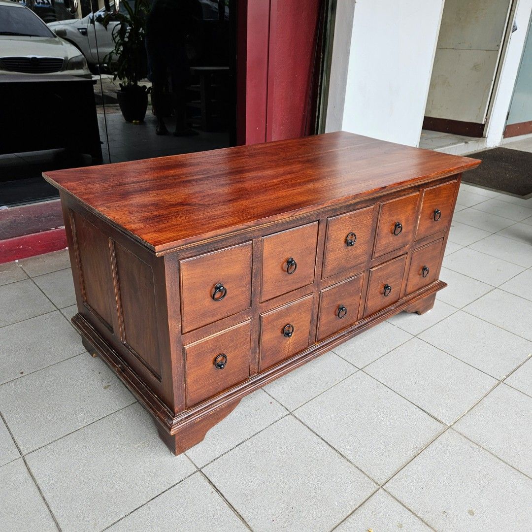 Restored Solid Teak Drawer Cabinet, Furniture & Home Living, Furniture ...