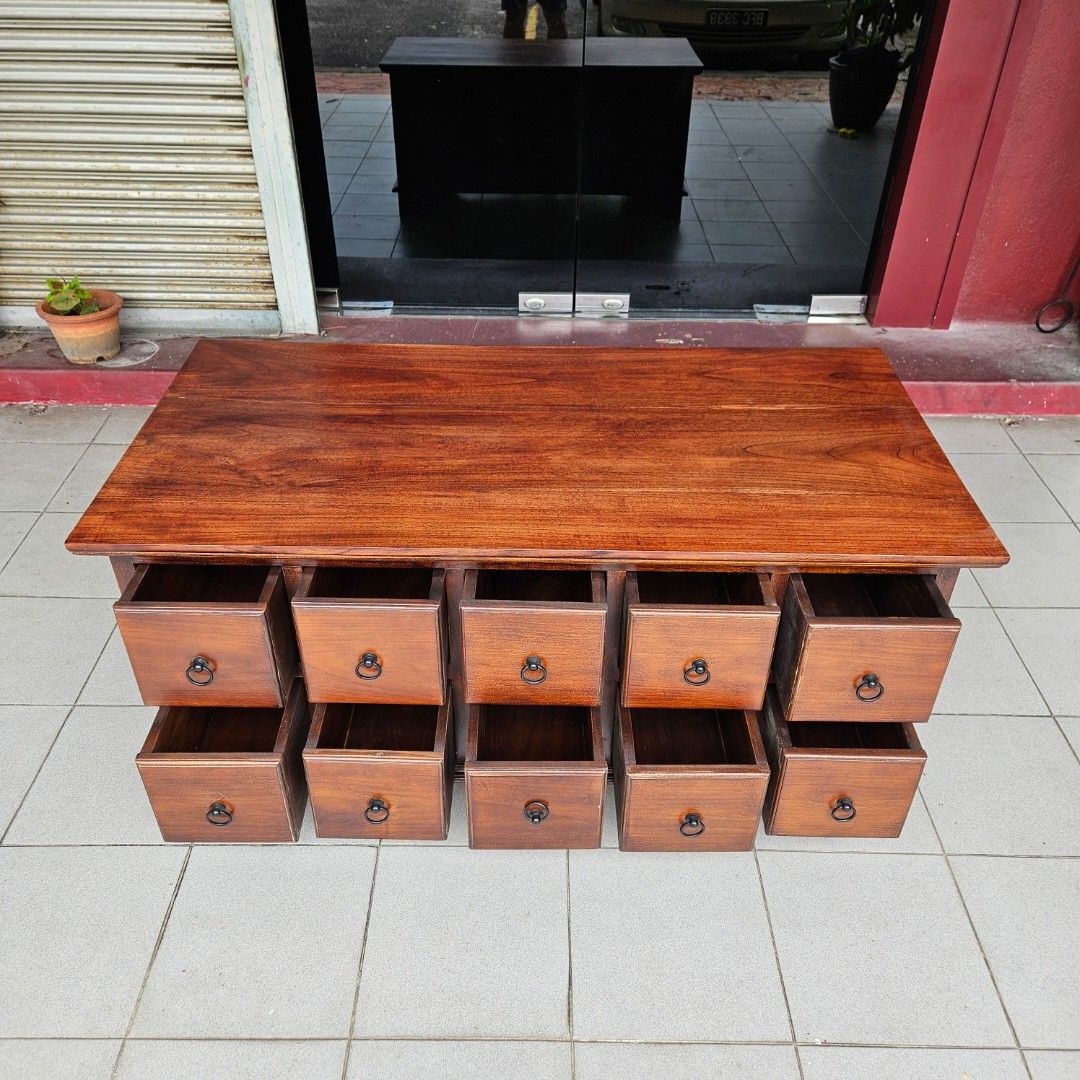 Restored Solid Teak Drawer Cabinet, Furniture & Home Living, Furniture ...