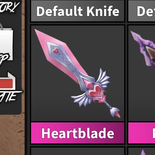 Roblox Murder Mystery 2 MM2 Game HB Knife Rare Heartblade, Video Gaming ...