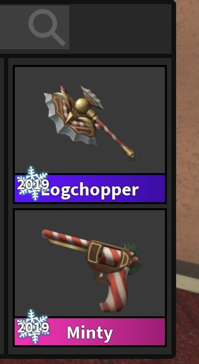 Roblox Murder Mystery 2 MM2 Set Knife Log Set Logchopper Minty Gun Set ...