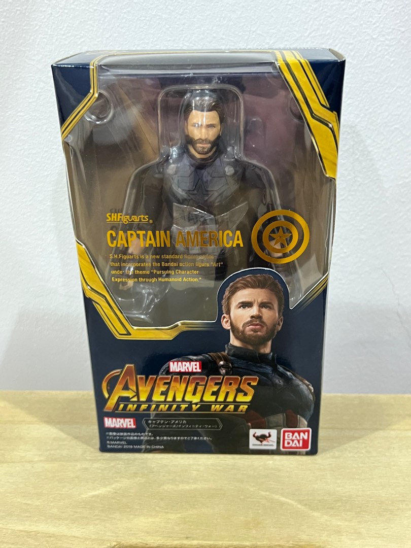 SHF Captain America Avengers Infinity War s.h.figuarts (MISB), Hobbies ...