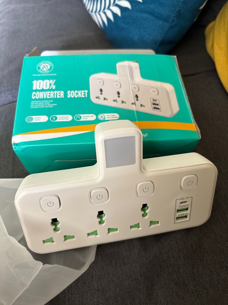 Socket converter extension, TV & Home Appliances, Electrical, Adaptors ...