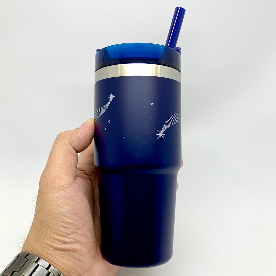 Starbucks x Stanley - Blue Silver Meteor, Kitchen & Appliances di Carousell