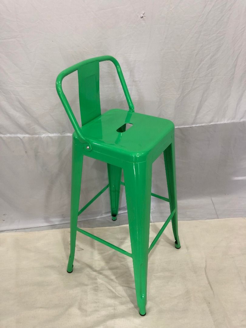 Sumo TLXBR75 All Steel Tolix Bar Stool with Backrest, Powder Coated ...