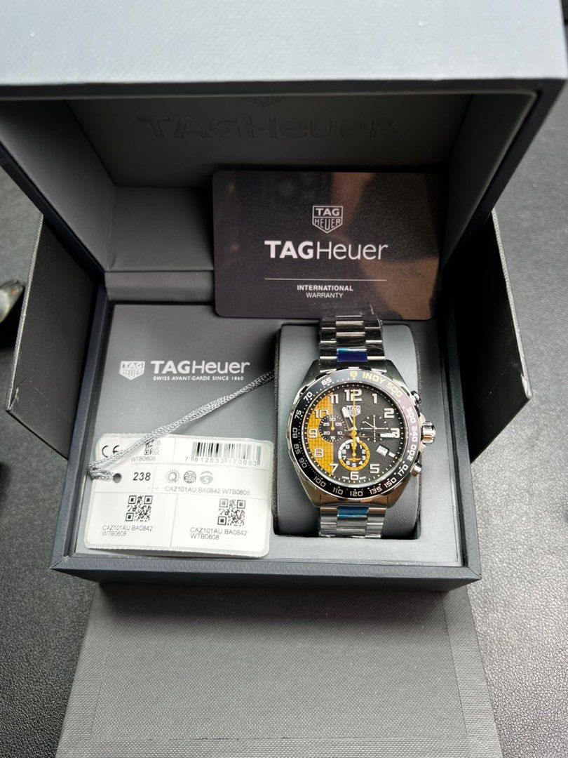 Tag Heuer F1 x Indy 500, Men's Fashion, Watches & Accessories, Watches ...