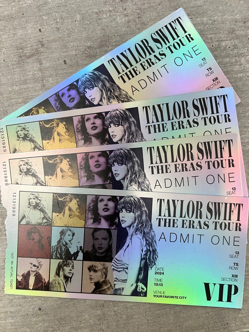 Taylor Swift VIP Souvenir Tix, Hobbies & Toys, Music & Media, Music ...