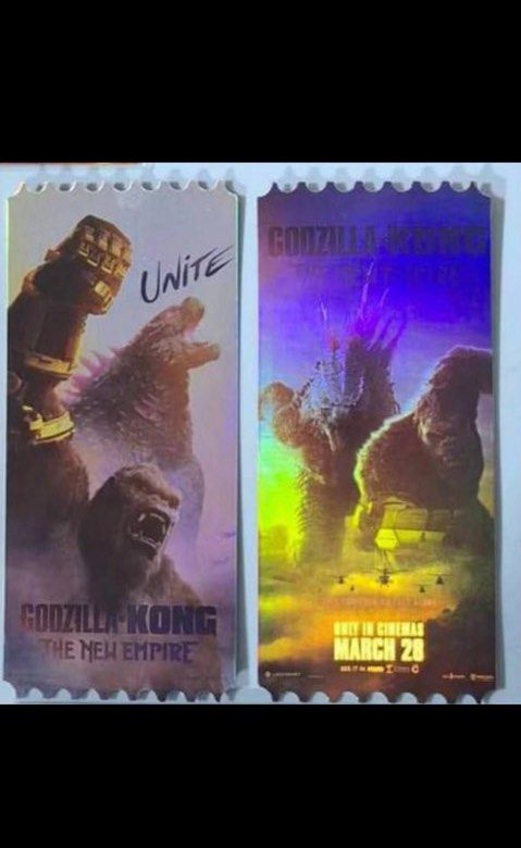 Twinkle Ticket Godzilla x Kong The New Empire Collectible Tickets ...
