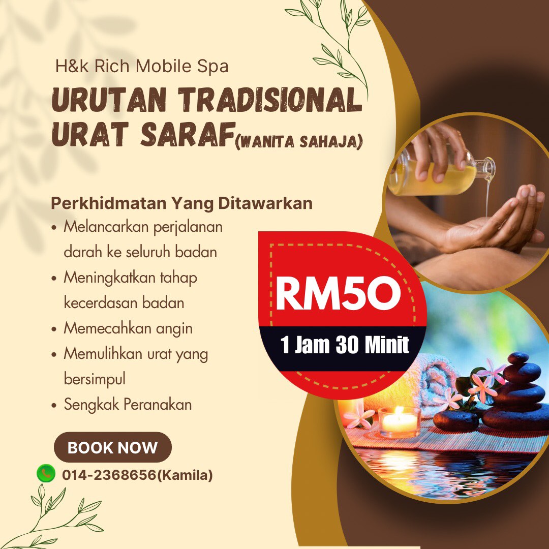 Urutan Tradisional Urat Saraf Wanita, Beauty & Personal Care, Bath ...