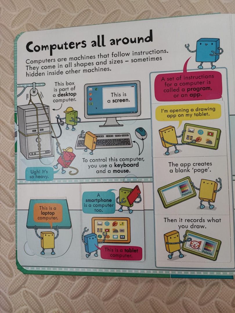 Usborne Look Inside How Computers Work - lift flaps book, Hobbies ...