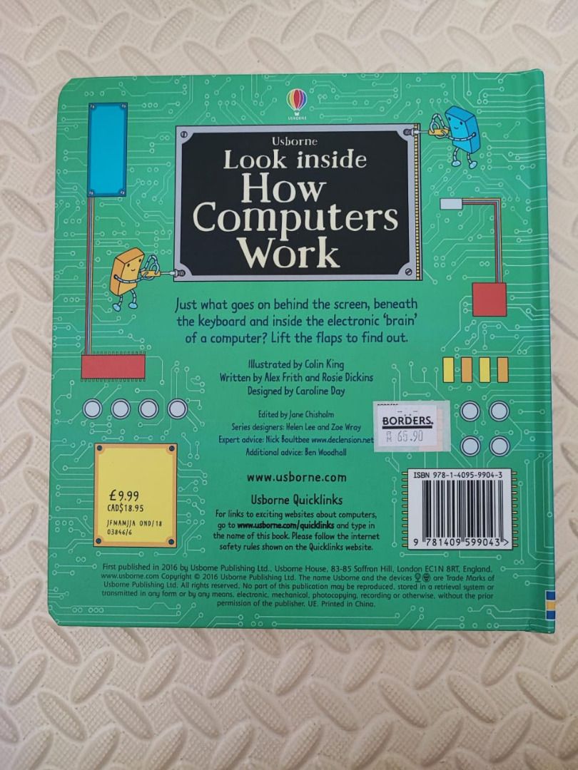 Usborne Look Inside How Computers Work - lift flaps book, Hobbies ...