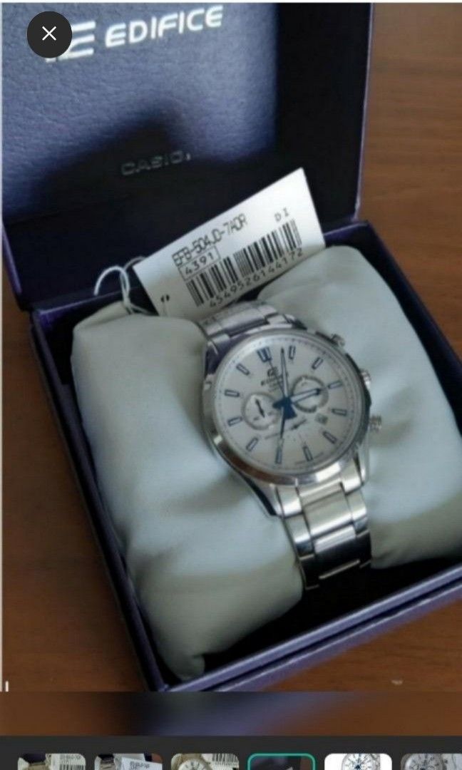 WTS / WTT New Casio Ediface Quartz GMT dual time zone chronograph ...