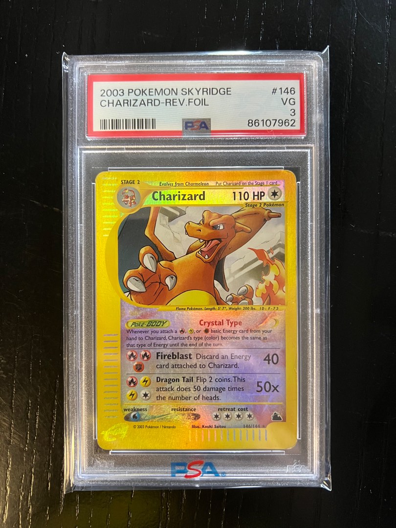 2003 Pokémon Charizard 146/144 Rev Foil Skyridge, Hobbies & Toys, Toys ...