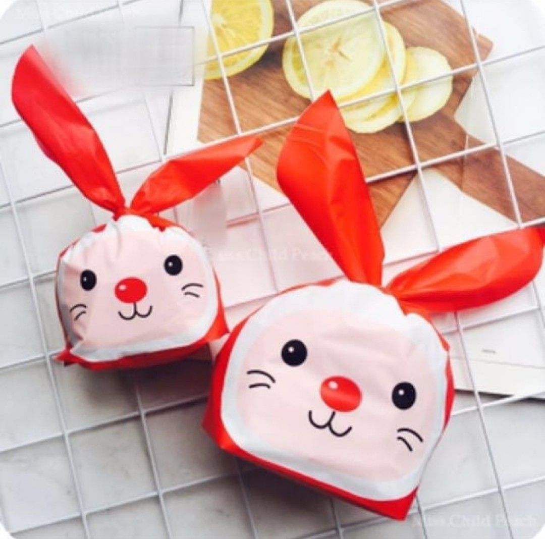 20pc Red Bunny Rabbit Goodie Bag Packaging Birthday Party Loot Door ...