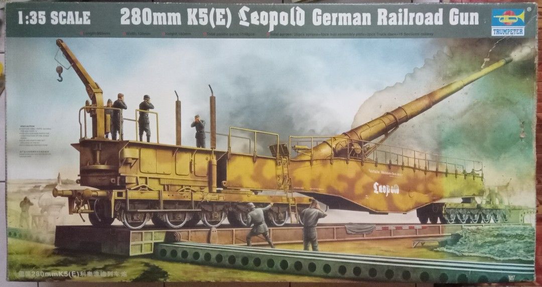 280mm K5(E) Leopold German Railroad Gun, Hobbies & Toys, Toys & Games ...