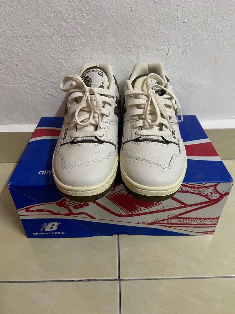 550 Aime Leon Dore ALD Olive, Men's Fashion, Footwear, Sneakers on ...