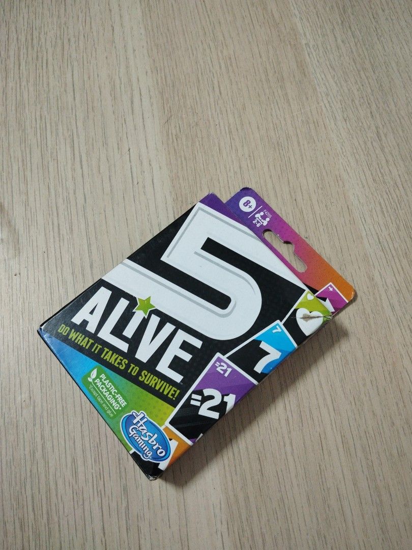 5 alive Card Game, Hobbies & Toys, Toys & Games on Carousell