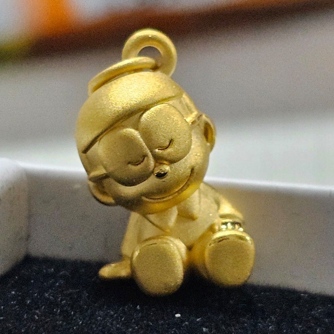 999 Gold Pendant Noby Nobita Nobi, Hobbies & Toys, Memorabilia ...