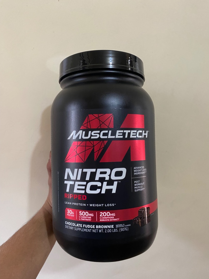 Muscletech Nitrotech Ripped Lean Whey Protein Powder 2Lbs - Muscle ...