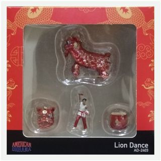 AD-2404 AMERICAN DIORAMA LIMITED EDITION 1/64 DIECAST METAL LION DANCE ...