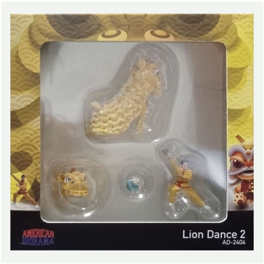 AD-2404 AMERICAN DIORAMA LIMITED EDITION 1/64 DIECAST METAL LION DANCE ...