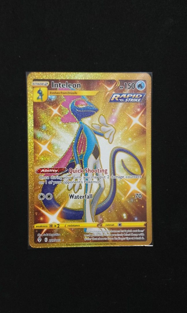 Assorted Pokemon Gold Cards ( Inteleon | Moltres V |Koraidon ...